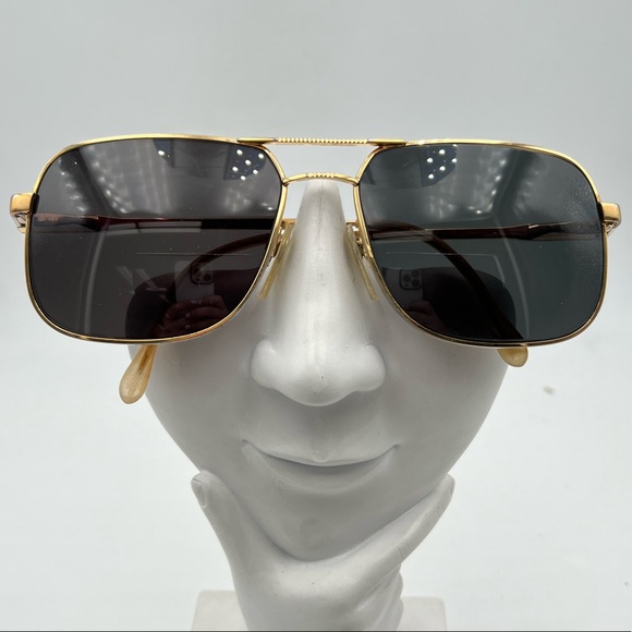 Luxottica | Accessories | Vintage Luxottica Gold Pilot Sunglasses ...